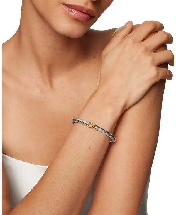 David Yurman X Classic Cable Station Bracelet