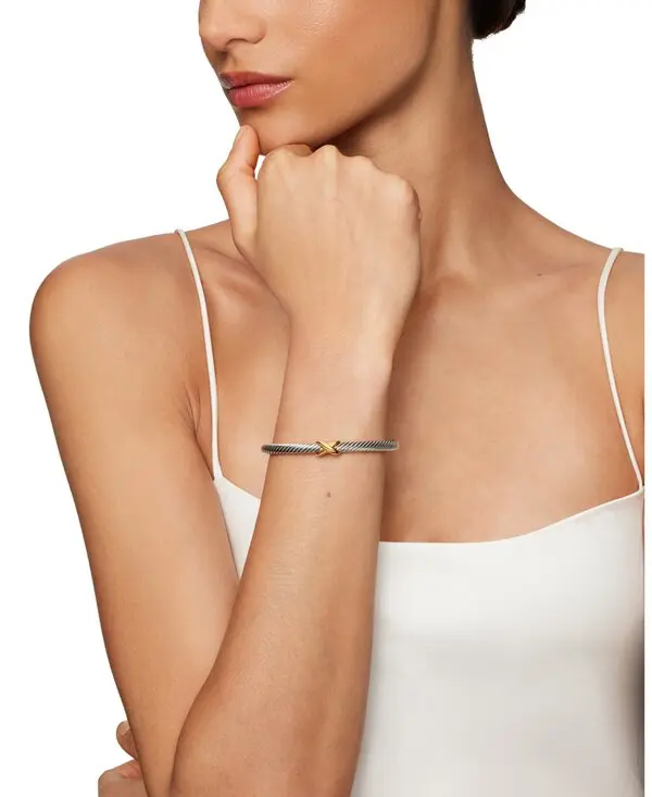 David Yurman X Classic Cable Station Bracelet