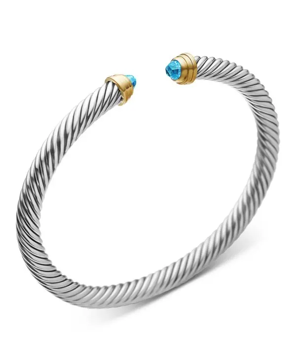 David Yurman Cable Classics Bracelet With 14k Gold, 5mm