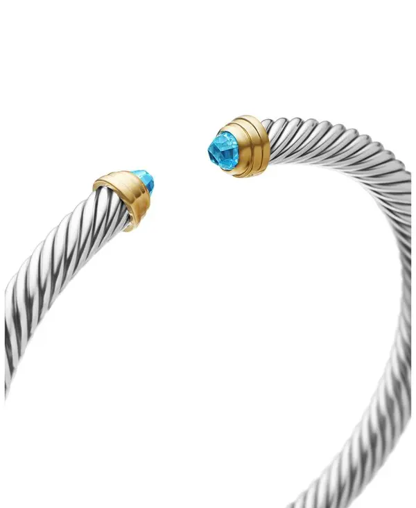 David Yurman Cable Classics Bracelet With 14k Gold, 5mm