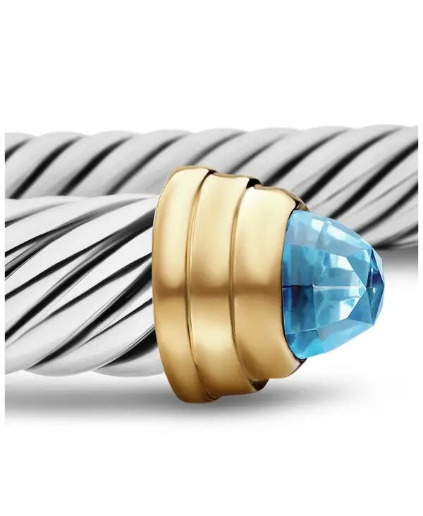 David Yurman Cable Classics Bracelet With 14k Gold, 5mm