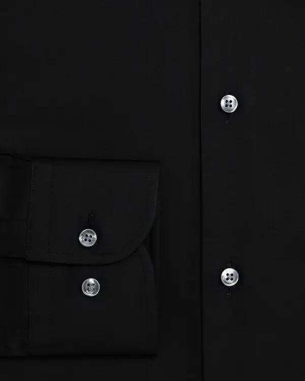 BOSS Basic Solid Slim Fit Dress Shirt - Black