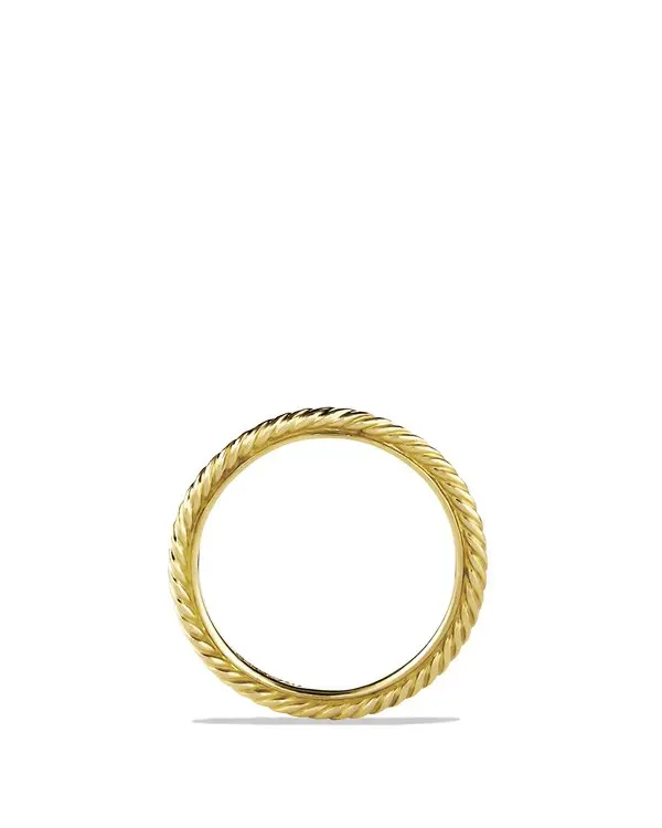 David Yurman Cable Classics Band Ring In 18k - Gold