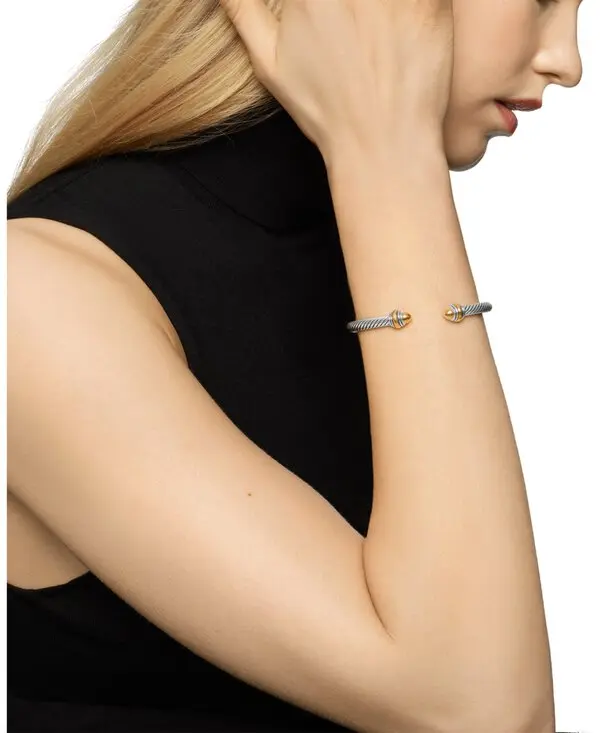David Yurman Cable Classic Bracelet With 14k - Gold