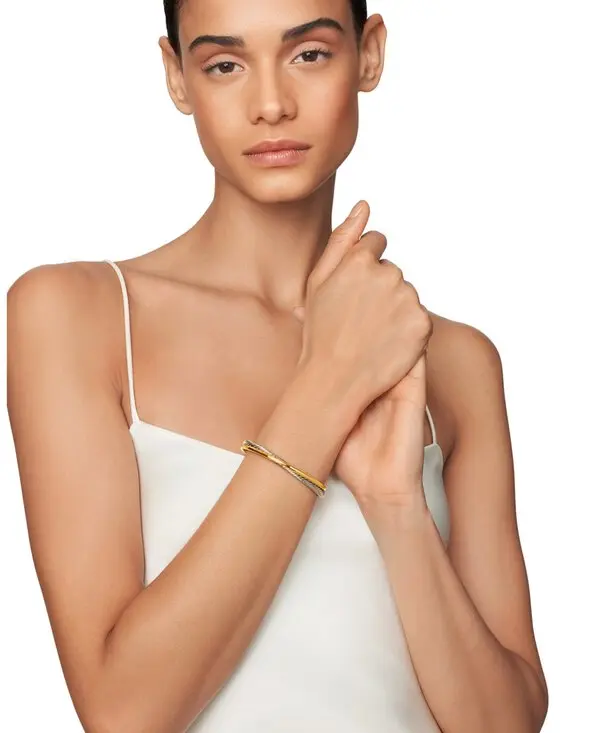 David Yurman Crossover Cuff - Silver/yellow Gold