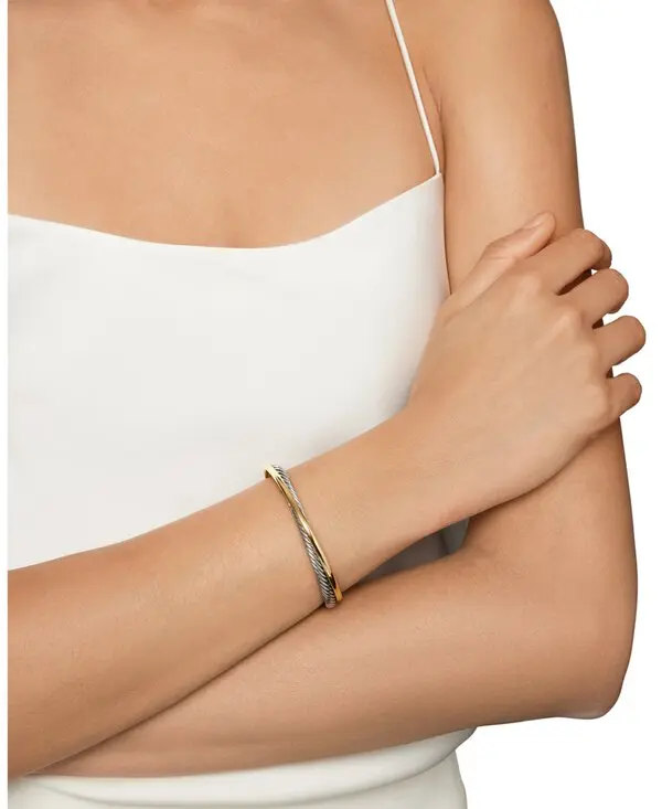 David Yurman Crossover Cuff - Silver/yellow Gold