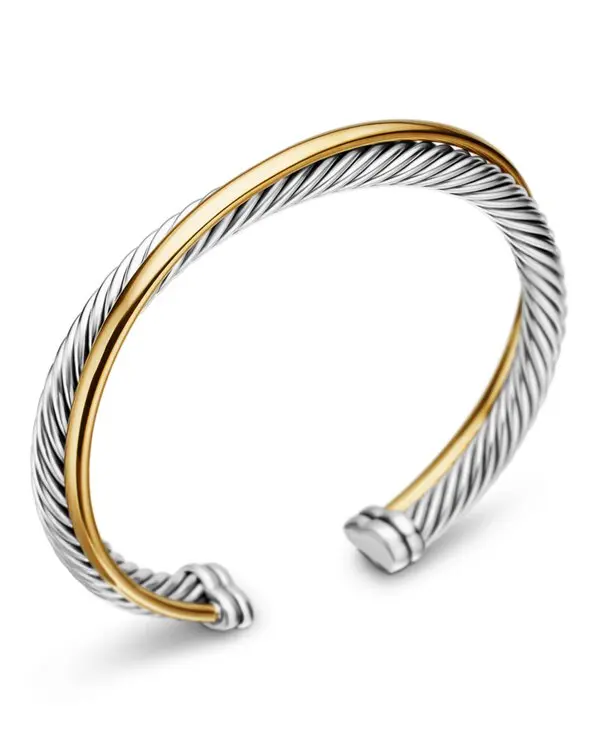 David Yurman Crossover Cuff - Silver/yellow Gold