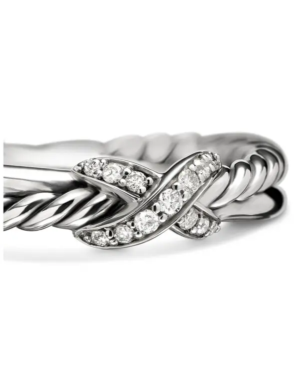 David Yurman Sterling Petite X Ring