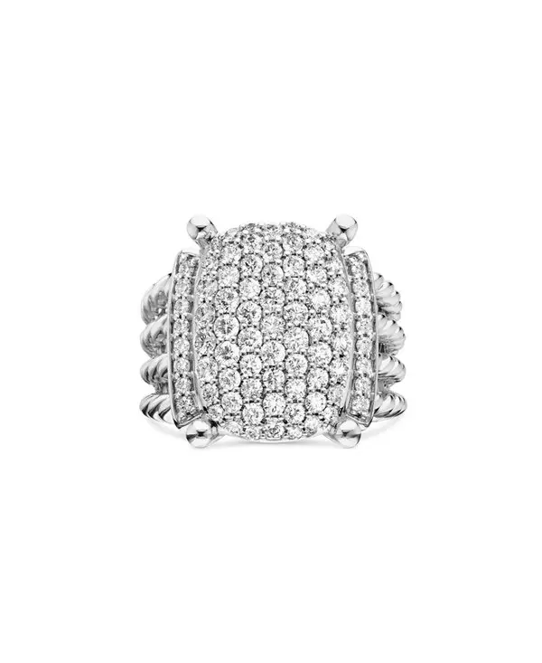 David Yurman Wheaton Ring With Diamonds - Silver