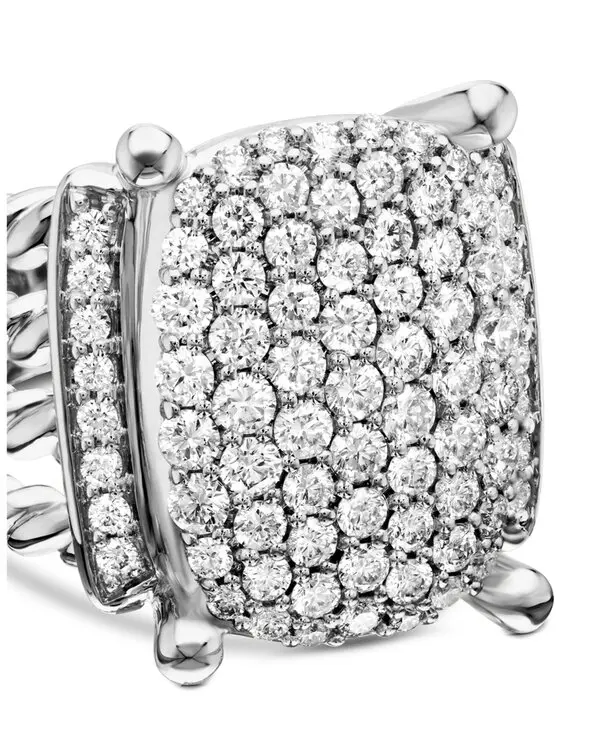 David Yurman Wheaton Ring With Diamonds - Silver