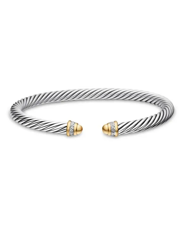David Yurman Cable Classics Bracelet With Diamonds