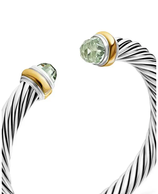 David Yurman Cable Classics Bracelet With 14k Yellow Gold