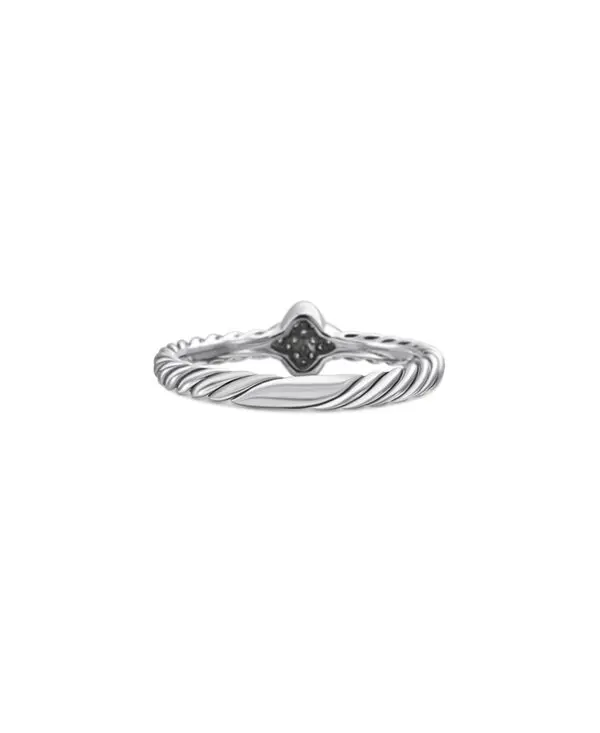 David Yurman Quatrefoil Ring With Diamonds