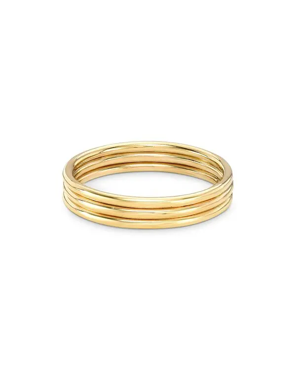 ZOE LEV 14k Yellow Three-row Band - Gold