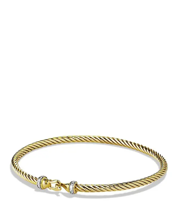 David Yurman Cable Collectibles Buckle Bracelet - Gold
