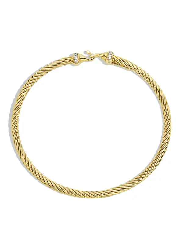 David Yurman Cable Collectibles Buckle Bracelet - Gold