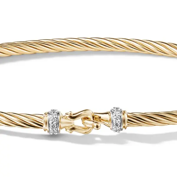 David Yurman Cable Collectibles Buckle Bracelet - Gold