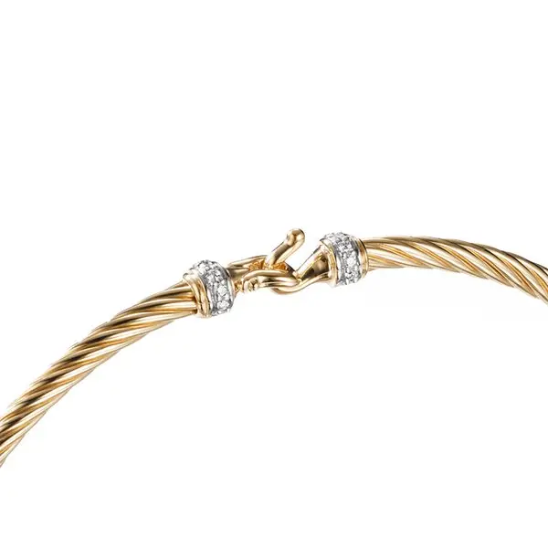 David Yurman Cable Collectibles Buckle Bracelet - Gold