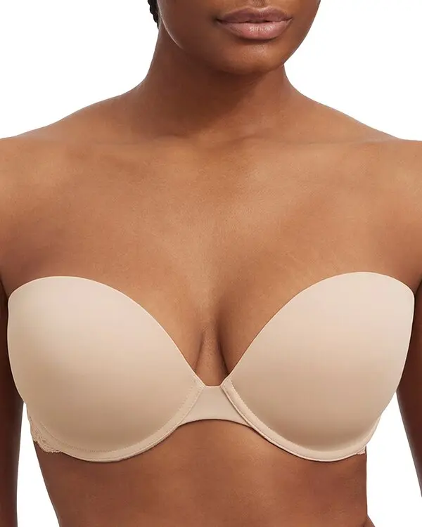 SKARLETT BLUE Goddess Plunge Strapless Bra - Cashmere