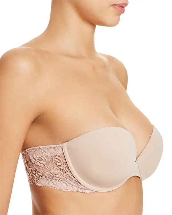 SKARLETT BLUE Goddess Plunge Strapless Bra - Cashmere