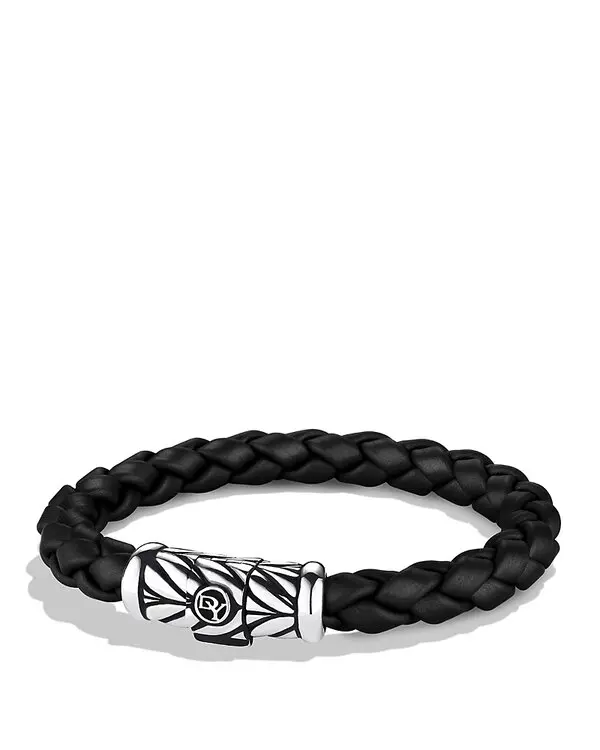 David Yurman Chevron Bracelet - Silver/black