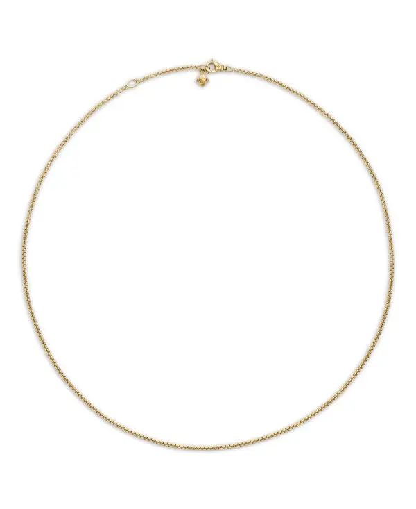 David Yurman 18k Yellow Box Chain Necklace - Gold