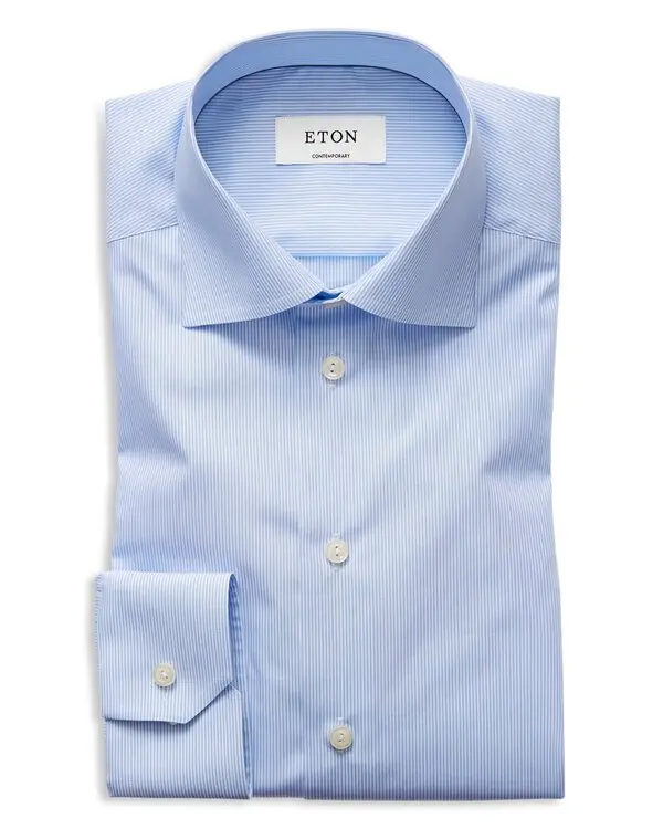 Eton Contemporary Fit Bengal Striped Dress Shirt