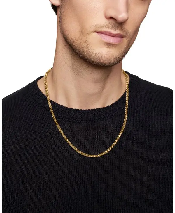 David Yurman Sterling Wheat Chain Necklace