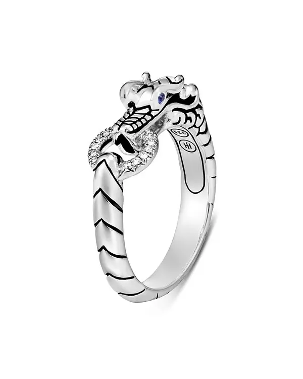 John Hardy Legends Naga Dragon Head Ring - Silver