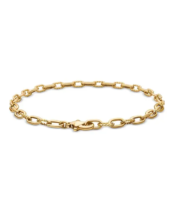 David Yurman 18k Yellow Madison Link Bracelet - Gold