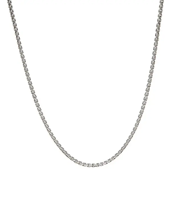David Yurman 1.7mm Box Chain Necklace - Silver