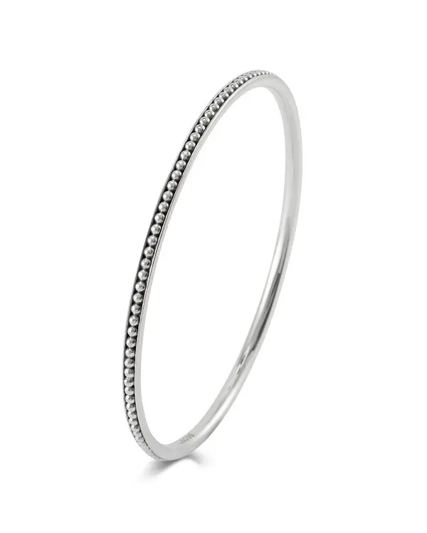 Lagos Sterling Caviar Bangle Bracelet