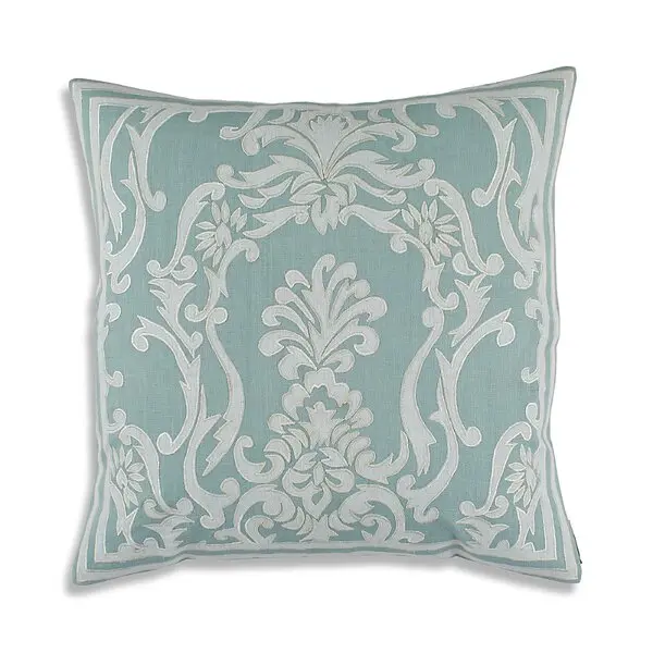 LILI ALESSANDRA Louie Square Pillow - Spa/white