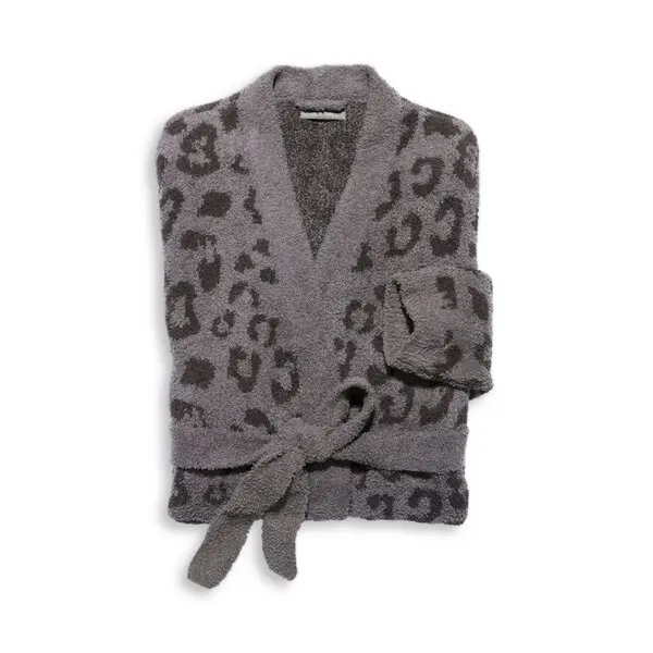 Barefoot Dreams Cozychic Barefoot In The Wild Robe - Graphite/carbon