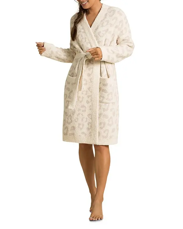 Barefoot Dreams Cozychic Barefoot In The Wild Robe - Stone-white