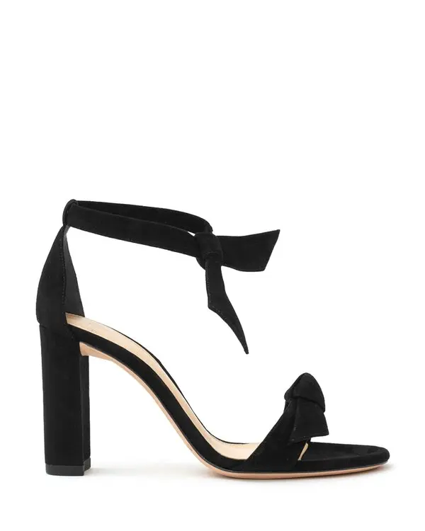 ALEXANDRE BIRMAN Clarita Ankle-tie Block Heel Sandals - Black
