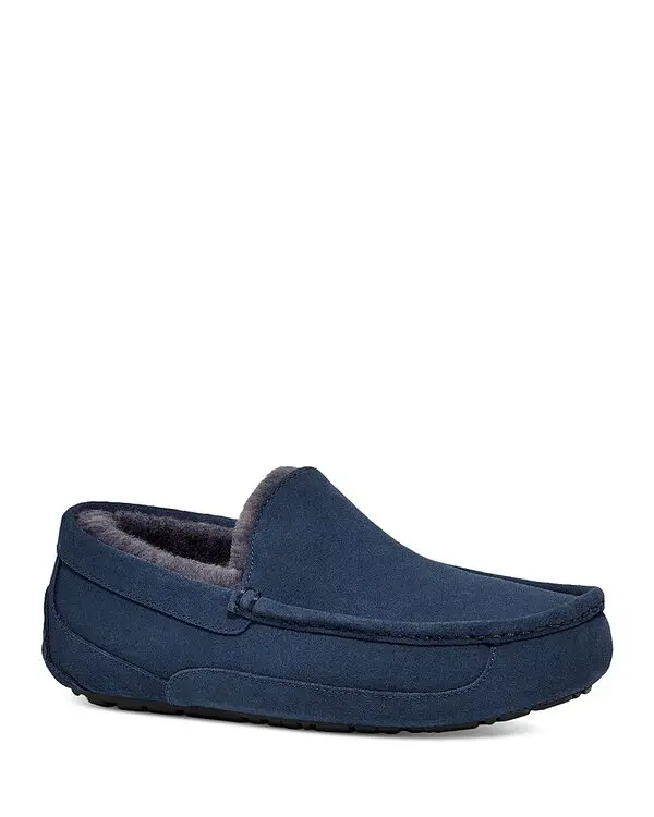 UGG Ascot Suede Slippers - Deep Ocean