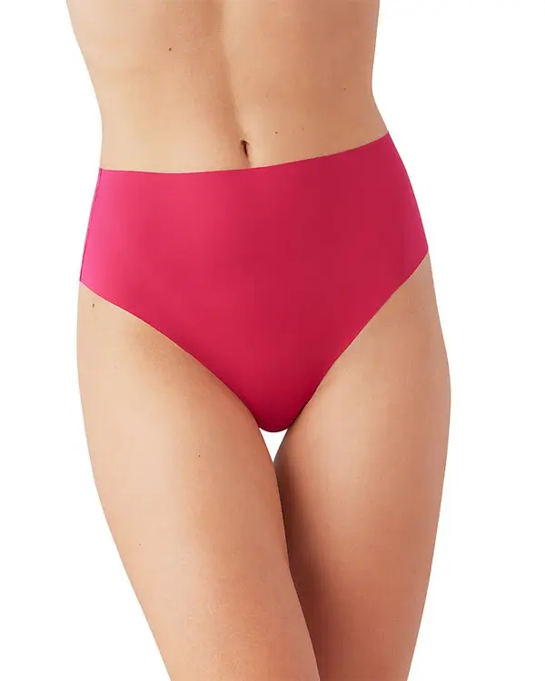 Wacoal B. Tempt'd B. Bare Hi Waist Thong - Cerise