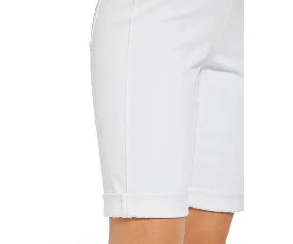 Lyssé Cuffed Denim Shorts - White