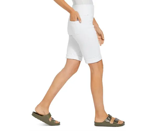Lyssé Cuffed Denim Shorts - White