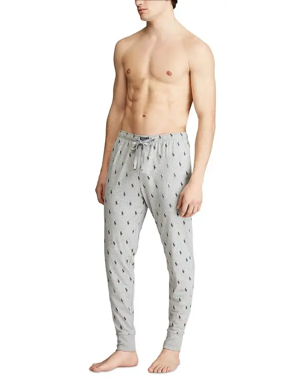 Polo Ralph Lauren Pony Print Pajama Jogger Pants - Andover Heather