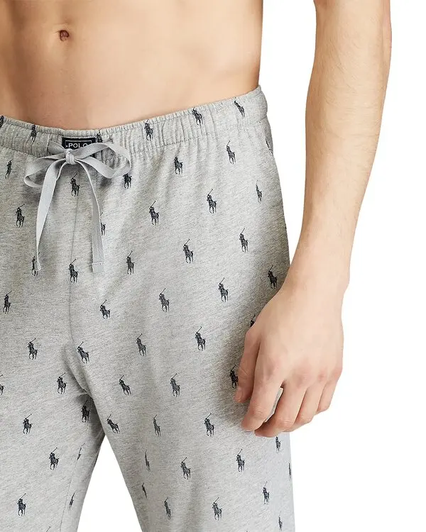 Polo Ralph Lauren Pony Print Pajama Jogger Pants - Andover Heather