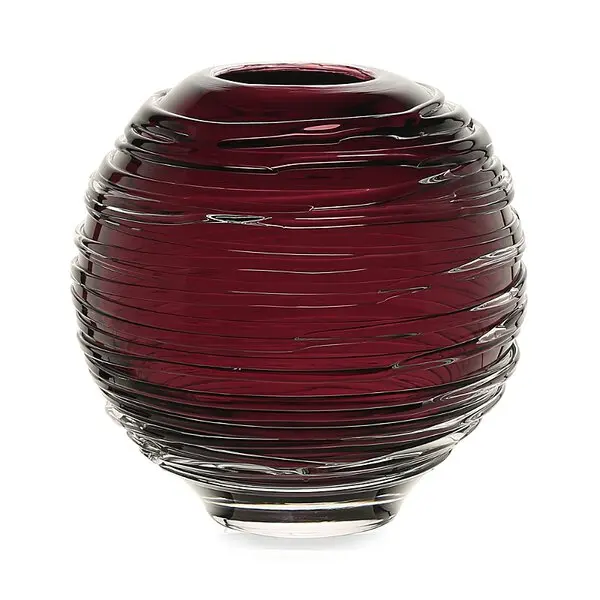 WILLIAM YEOWARD CRYSTAL Miranda Globe Vase 6 - Heliotrope