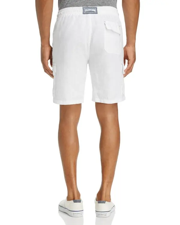 Vilebrequin Solid 10" Drawstring Shorts - White