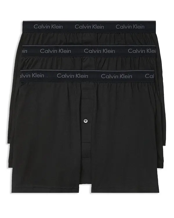 Calvin Klein Traditional Boxers, Pack Of 3 - Black