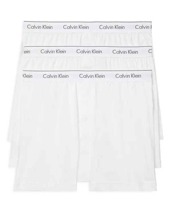 Calvin Klein Traditional Boxers, Pack Of 3 - White