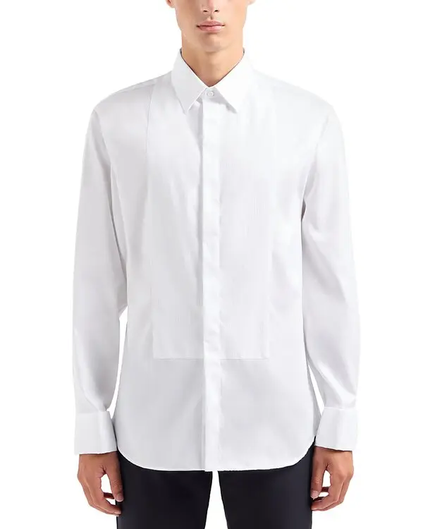 Emporio Armani Bib-front Tuxedo Shirt - White