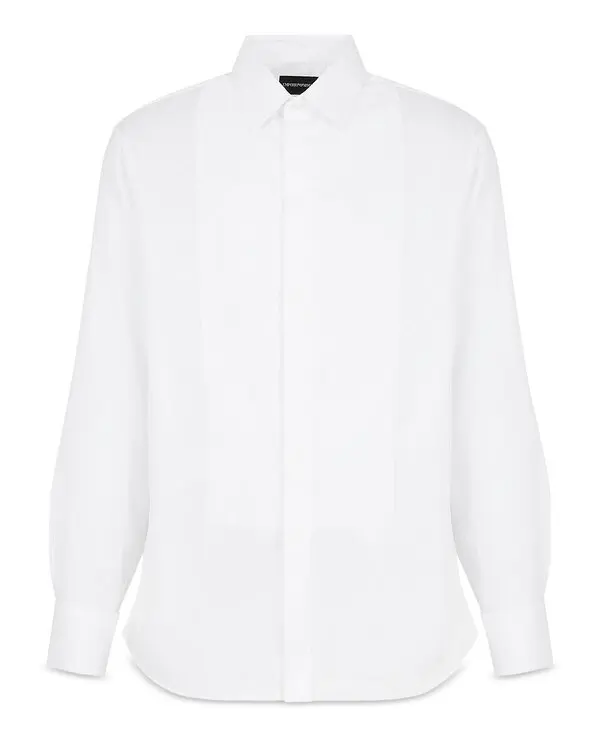 Emporio Armani Bib-front Tuxedo Shirt - White