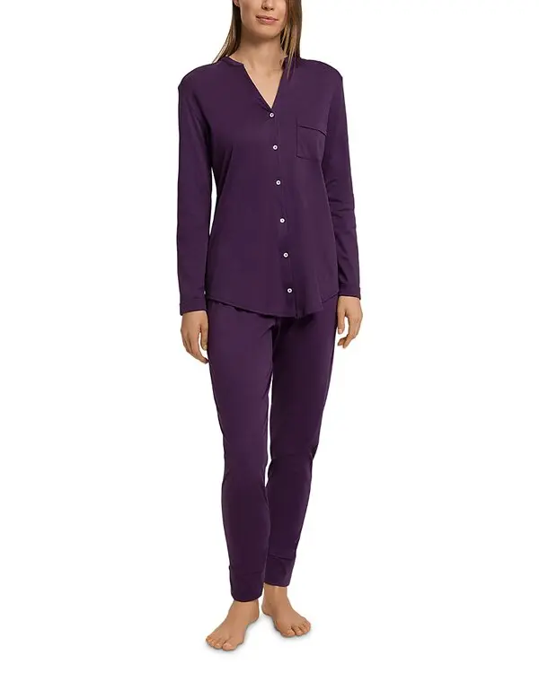 Hanro Pure Essence Pajama Set - Amethyst