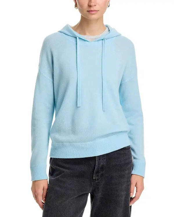 Bloomingdale'S C Exclusive Pullover Cashmere Hoodie - Blue Lace
